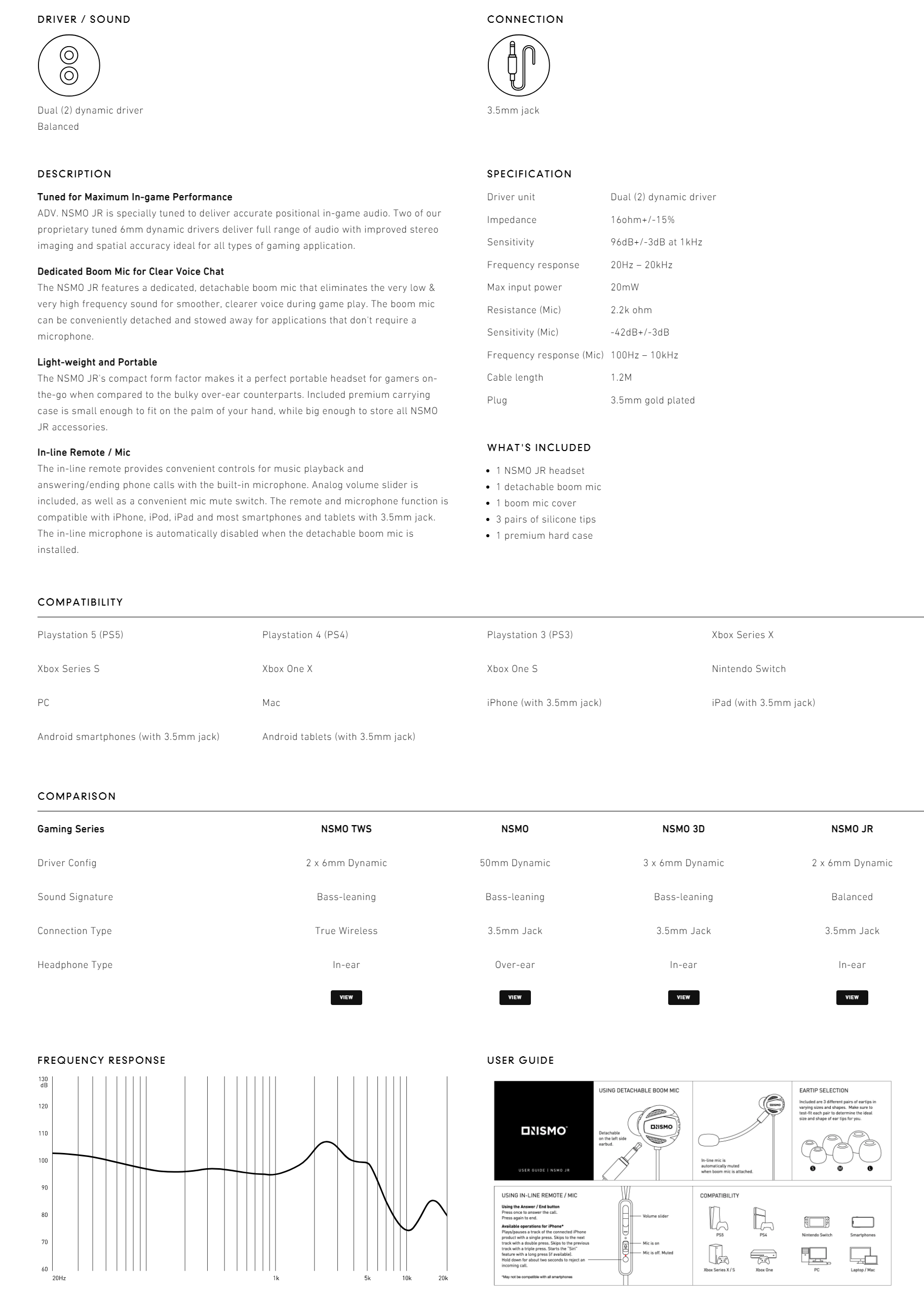 NSMO JR Gaming IEMs - HiFi Connect