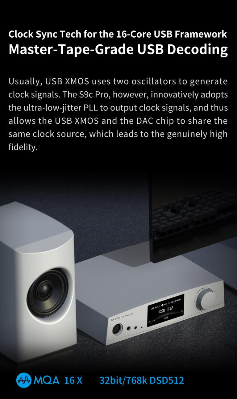 AUNE S9c PRO Headphone AMP / DAC + BT - HiFi Connect